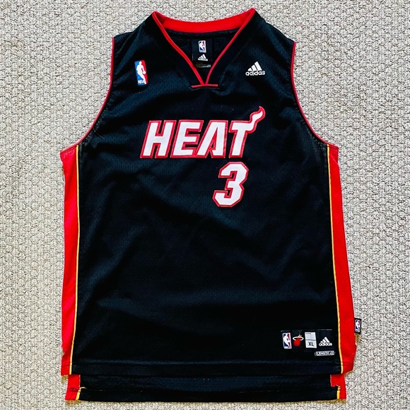 adidas | Shirts & Tops | Adidas Heat Dwyane Wade Authentic Jersey ...